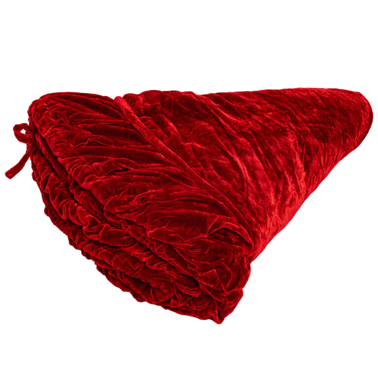 VICKERMAN PLUSH RED VELVET TREE SKIRT - Holiday Bliss